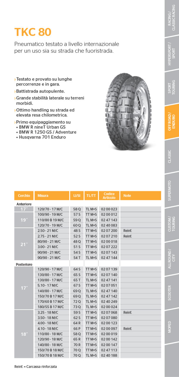 TKC 80: caratteristiche pneumatici | Continental